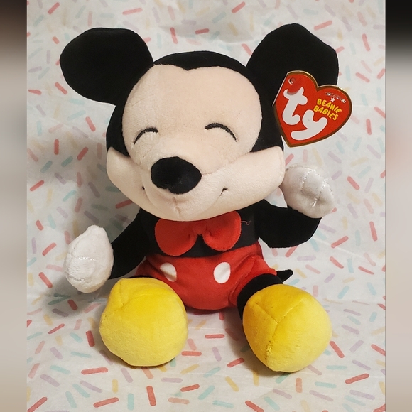 Disney | Toys | Ty Beanie Babies Disney Collection Mickey Mouse Plush ...